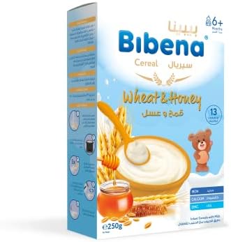 Bibena Infant Cereal Baby food, Wheat & Honey, 250g price in UAE ...