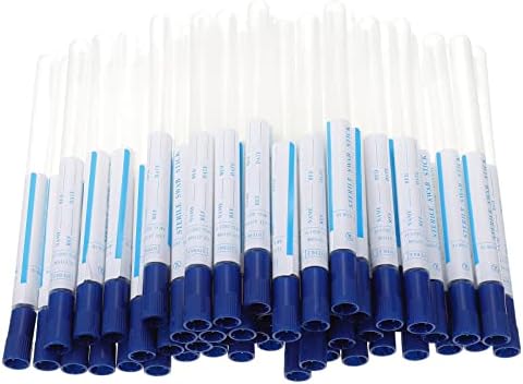 Healifty 50 Sets Disposable Oropharyngeal Sample Swabs Flocked ...