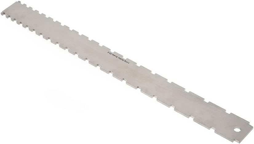Stainless Steel Guitar Neck Notched Straight Edge Luthiers Tool Ruler ...