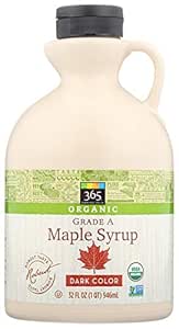Amazon.com: 365 Everyday Value, Organic Grade A Maple Syrup Dark Color ...