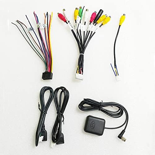 for Android Car Radio Stereo Power Cable RCA Video Audio CAM in Adapter ...