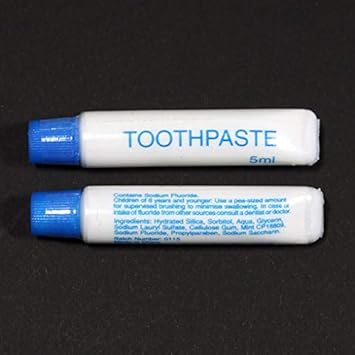 50 x 5ml Toothpaste tubes - Mini toothpaste tube suitable for travel ...