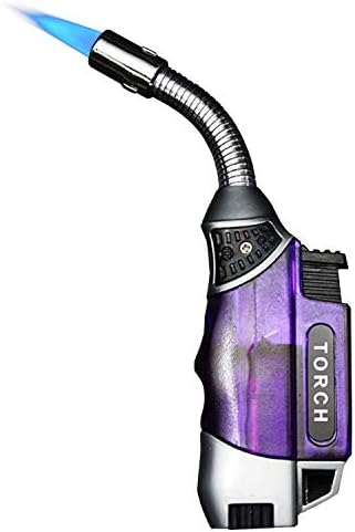 Yeuligo Torch Lighters, Butane Lighter with 360° Flexible Neck and Visible Window, Refillable ...
