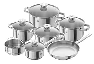 Zwilling J.A. Henckels Joy Series 12 Piece Stainless Steel Cookware Set ...