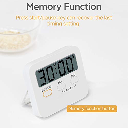Digital Kitchen Timer, Large Visual Timer, Electronic Stop Watches with ...
