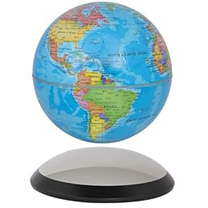Amazon.com: 6" Magnetic Rotating Globe Anti-Gravity Floating Levitating ...