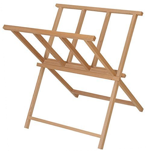 Beechwood Print Storage Rack Wooden Artwork Display Browser Stand ...