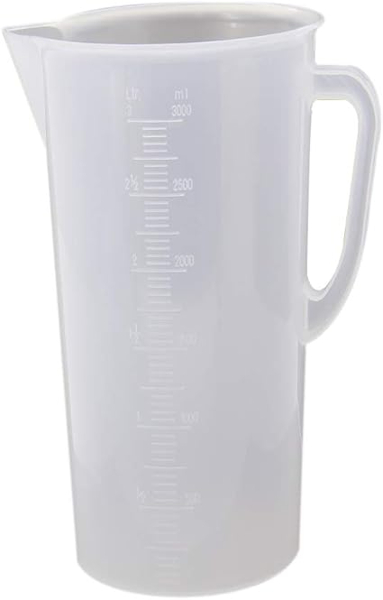 Othmro 3 Liter (3000ml) Plastic Measuring Graduated Mixing Pitcher ...