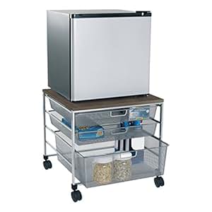 Amazon.com: The Container Store Mesh Compact Fridge Cart: Home & Kitchen