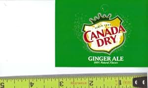 Amazon.com : Medium Square Size Canada Dry Ginger Ale Logo Soda Vending ...