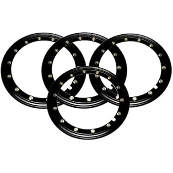 Amazon.com: BILLET4X4 Simulated Beadlock Rings 15 inch - Black (Set of ...