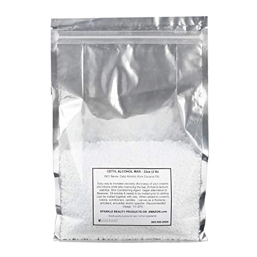 Cetyl Alcohol Wax Esters-Natural-32 oz in Kuwait | Whizz Soap Making