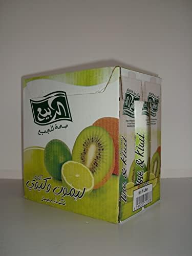 Al Rabie Lime and Kiwi Premium Drink 1 Liter, 8 Pack price in Saudi ...