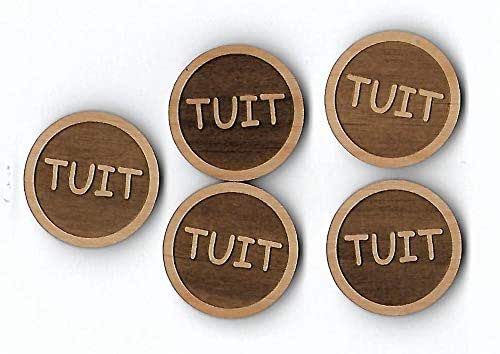 Amazon.com: Round TUIT When you get a Round To It Qty of (5) Wood Token ...