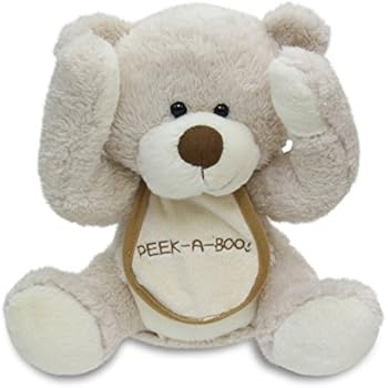 Amazon.com: Bo-Toys Cute Peek-a-Boo Teddy Bear Animated Stuffed Plush ...
