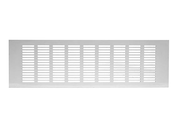 White 20x5 inch / 500x120mm KITCHEN WORKTOP / PLINTH HEAT VENT GRILL ...