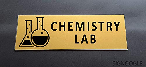 Buy SIGNOOGLE Chemistry Lab Acrylic Sign Display Office Sign Board for ...