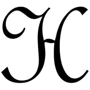 Amazon.com: Set of 3 - Letter H Style #47 Decal Sticker Color: Black ...