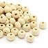 Amazon.com: Housweety 100 Mixed Painted Drum Wood Spacer Beads 17x16mm ...