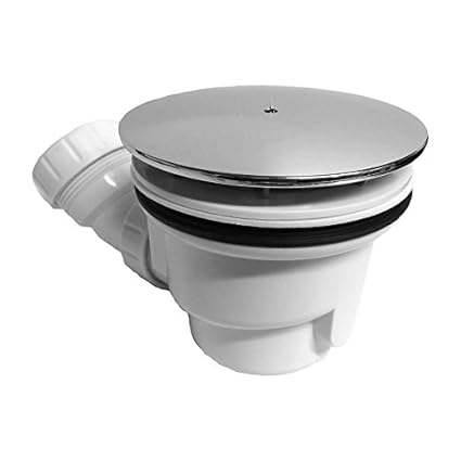 CME 90mm Shower Waste Trap Chrome For 45mm Shower Trays RBLPSTW: Amazon ...