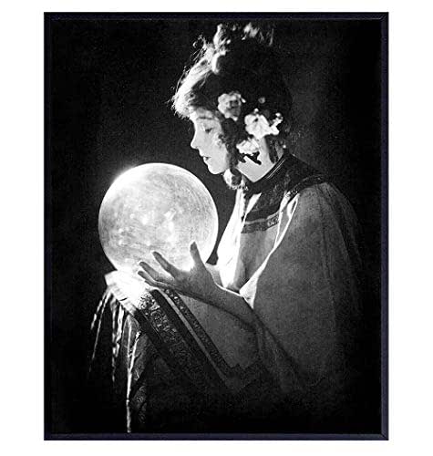 Amazon.com: Pagan Gothic Wall Art - Crystal Ball - Goth Home Decor ...