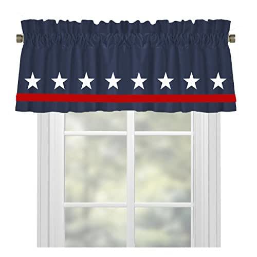 Amazon.com: Stars Americana Red White and Blue Window Valance/Window ...