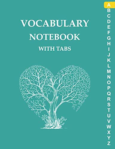 Vocabulary Notebook with Tabs: 8.5 x 11 Notebook 3 Columns Large | A-Z ...