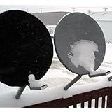 (Black) Satellite Dish Cover - Snow and Ice Protection for Directv and ...