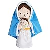 Yelakey Virgin Mary Plush Doll, Mother Mary Holding Baby Jesus Guardian ...