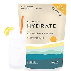 Amazon.com: GOODONYA Hydrate Organic Daily Electrolyte, Only 1g of ...
