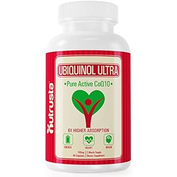 Amazon.com: 6X Ubiquinol CoQ10 VESIsorb Kaneka QH 100mg, 6X Better ...