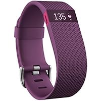 Amazon.com: Fitbit Charge HR Wireless Activity Wristband, Plum, Small ...