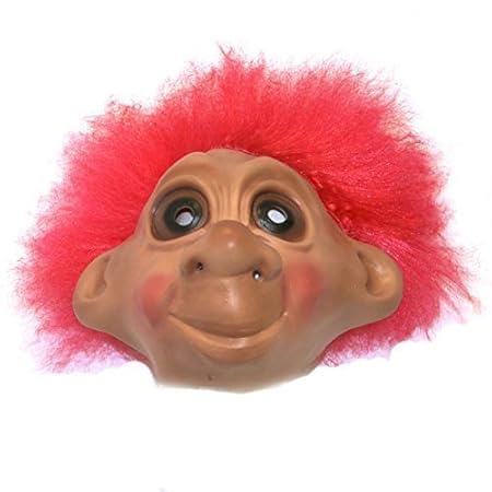 Troll Mask Latex Adult Size mask Fancy Dress Halloween Costume: Amazon ...