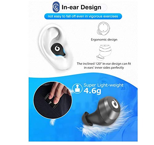 [Updated Version] Wireless Earbuds Bluetooth Headphones IKANZI iPX7 Waterproof 72H Cycle Play ...