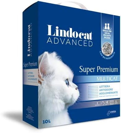 Lindocat Advanced Super Premium Multicat Cat Litter, Unscented, 10 ...