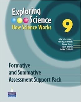 Exploring Science: 9: How Science Works Year 9 Formative and Summative ...