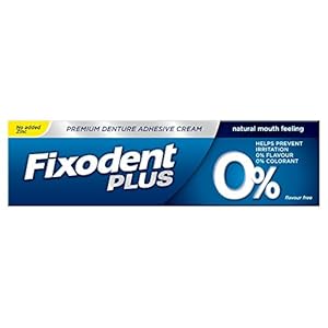 Fixodent Plus 0% Premium Denture Adhesive, 40 g: Amazon.co.uk: Health ...