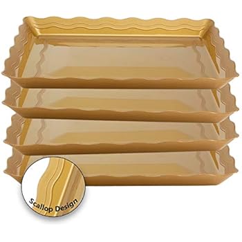 Amazon.com: 12 Pack Gold Cake Trays, Cookie tray Sturdy Paper Cardboard ...