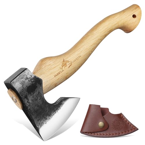 Purple Dragon Camping Hatchet Axe, 13'' Small Hand Hatchet, Wood Handle ...