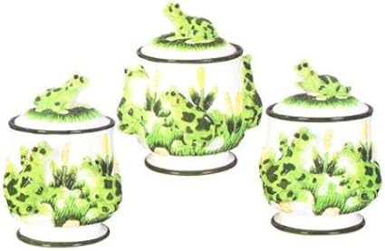 Amazon.com - FROG 3-D Canisters Set of 3 ^NEW^ Canister - Kitchen ...