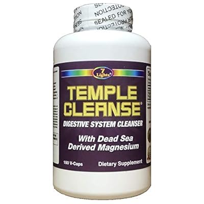 Buy 7 Lights Temple Cleanse 180 Capsules, Magnesium, Oxygen-Based Colon ...