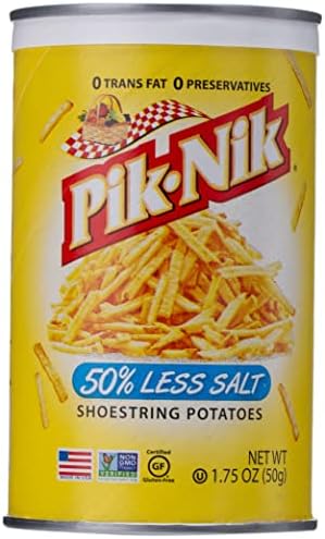 Pik-Nik Less Salt Shoestring Potato Stick Chips 50g (1.75oz) price in ...