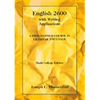 Amazon.com: English 2600 with Writing Applications: A Programmed Course ...