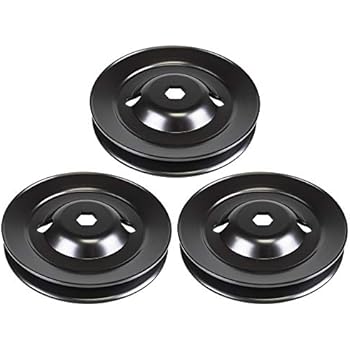 Amazon.com : 3pk Spindle Pulley For John Deere 48" Deck 145 155C D140 ...