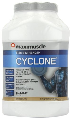 Buy MaxiMuscle Cyclone 1200 g Chocolate Size and Strength Shake Powder ...