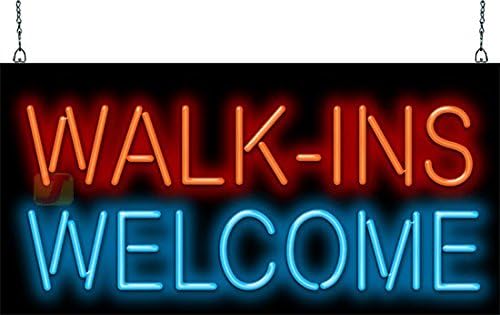 Walk-Ins Welcome Neon Sign - - Amazon.com
