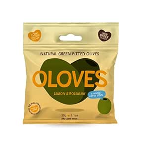 Amazon.com : OLOVES Green Greek Pitted Olives | Lemon & Rosemary ...