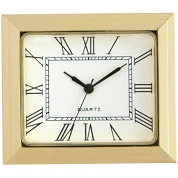 Amazon.com: Rectangular Clock Insert with Gold Waterfall Bezel: Home & Kitchen
