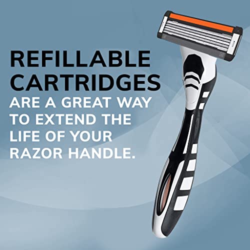 BIC Hybrid Flex 5 Disposable Razor Cartridges for Men, 5 blade razors ...