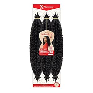 Amazon.com : Outre Crochet Braids X-Pression Twisted Up 3X Springy Afro ...
